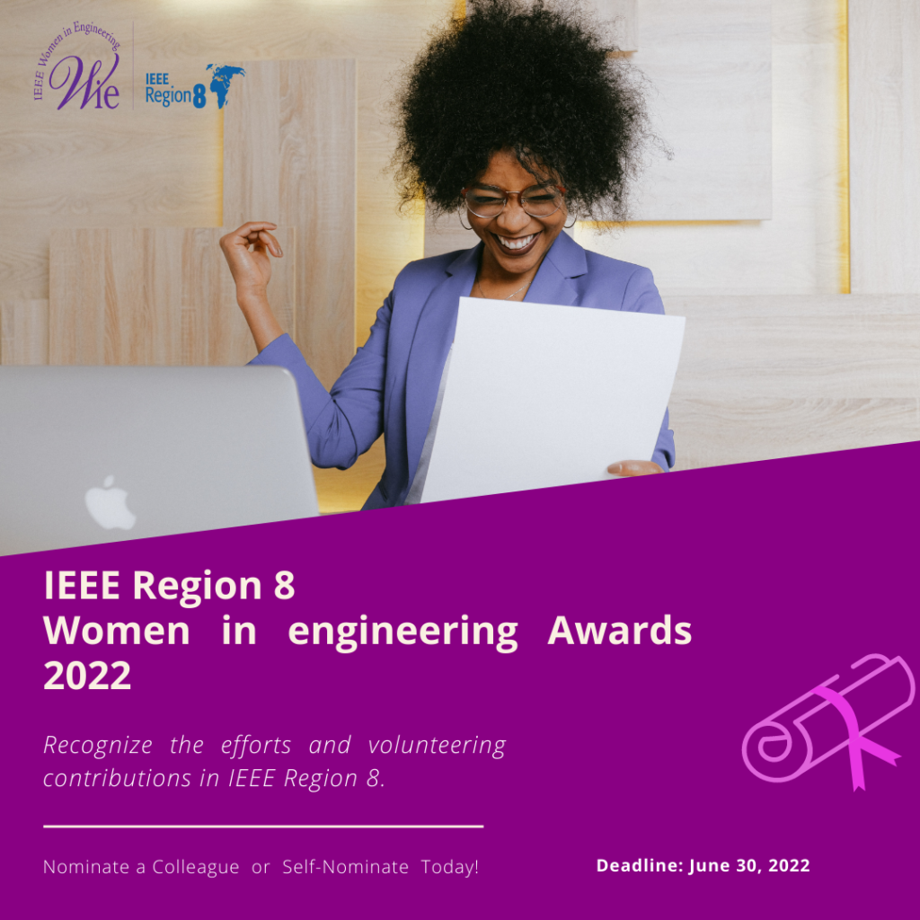 Call for nominations for the Region 8 WIE Awards – IEEE Region 8